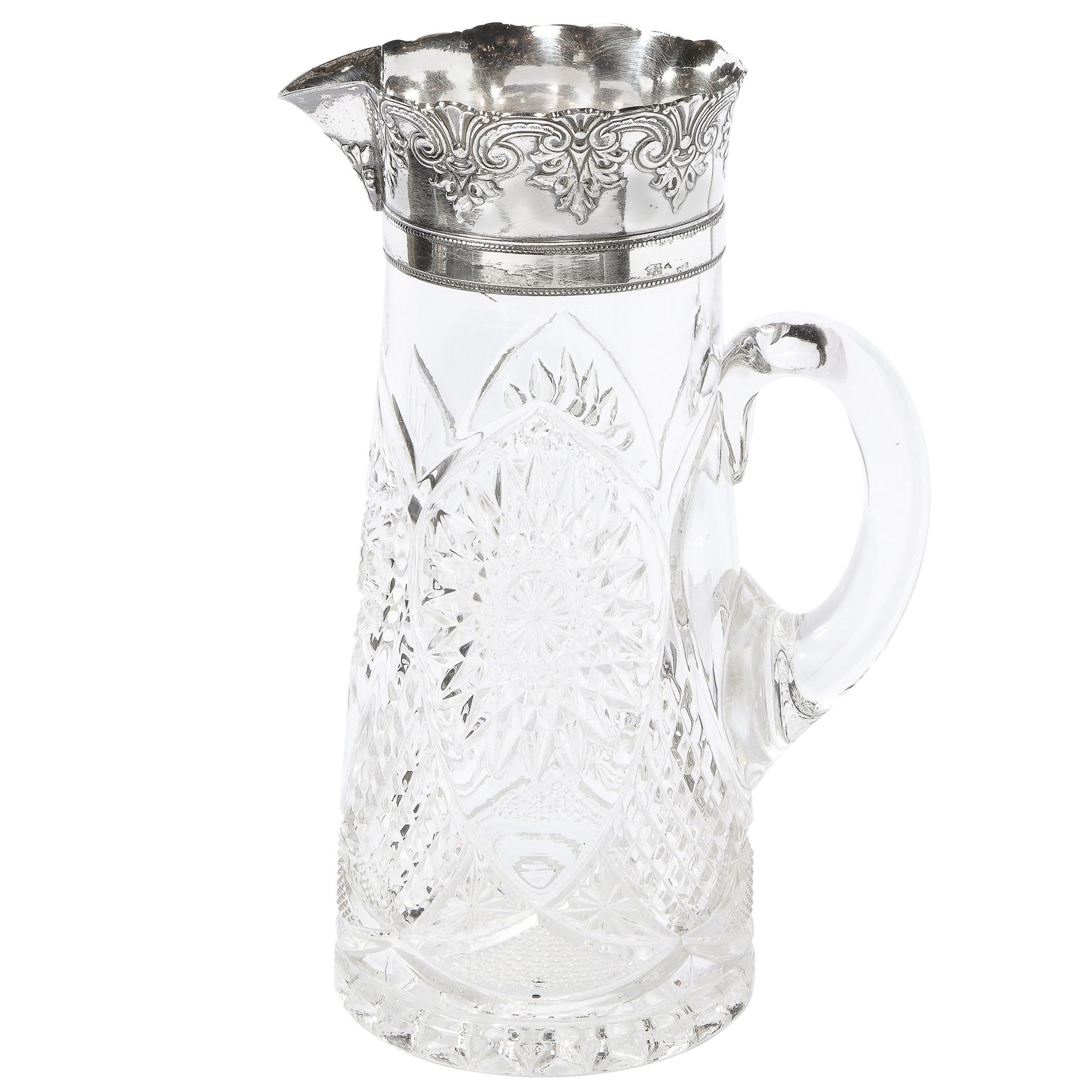Art Deco Revival Futurist Silverplate Pitcher For Sale at 1stDibs