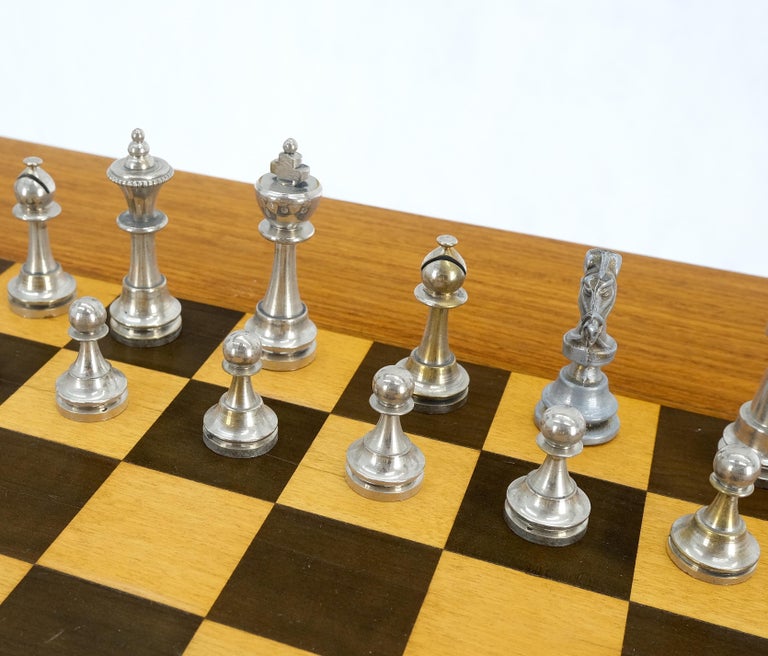 Art Deco Single Pedestal Square Game Table Pull Out Trays Chess Board ...