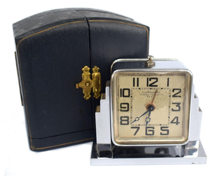 Art Deco Skyscraper Chrome Alarm Clock, French, circa 1930 For Sale at ...