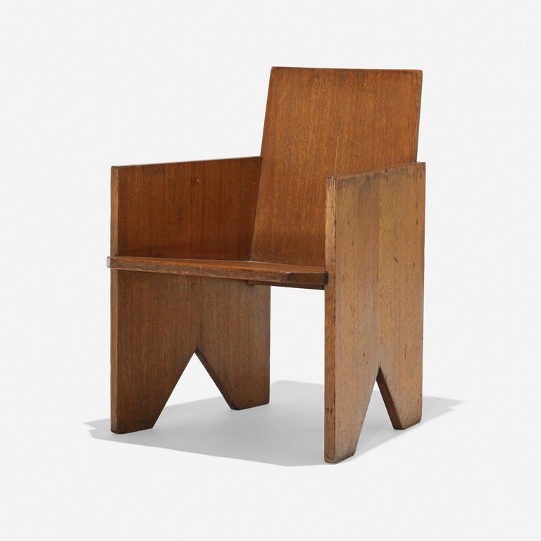 Art Deco Skyscraper Modernist Side / Desk Chair Attributed to Ilonka ...