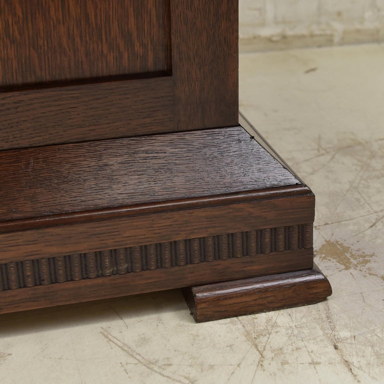 Art Deco Small Dining Table / Angular Table in Solid Oak, 1925 For Sale ...