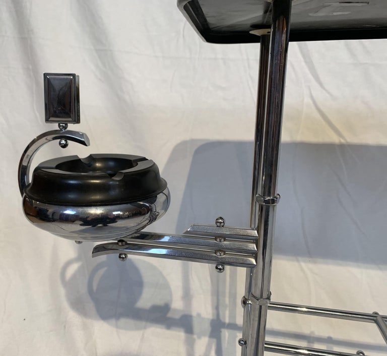 Art Deco Smoking- / Side Table by Demeyere, Belgium, circa 1920 at 1stDibs