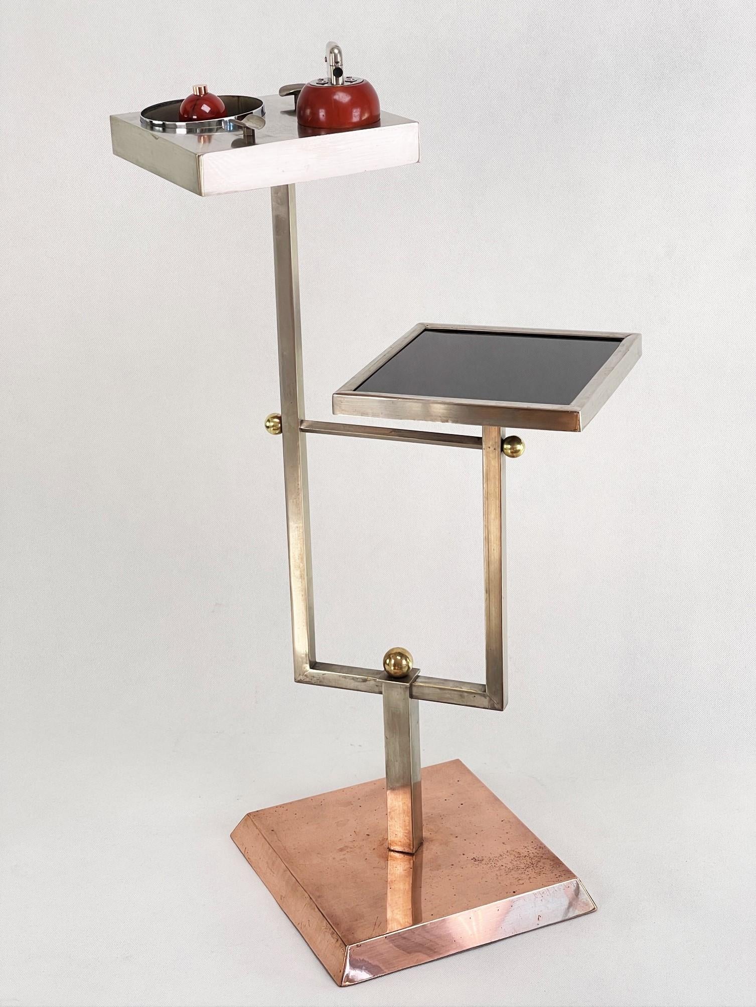 Art Deco Stand Ashtray Modrnist Smoking Table Ashtray with Thorens ...