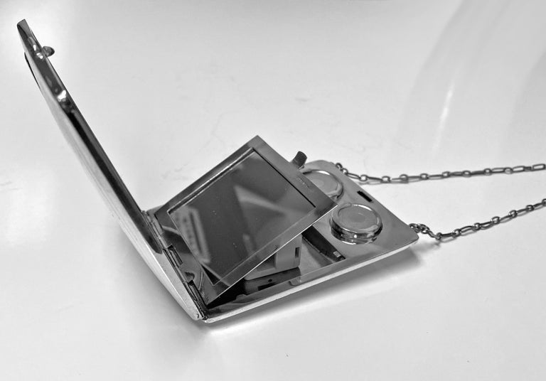 Art Deco Sterling Combination Sovereign Compact Card Case, American ...