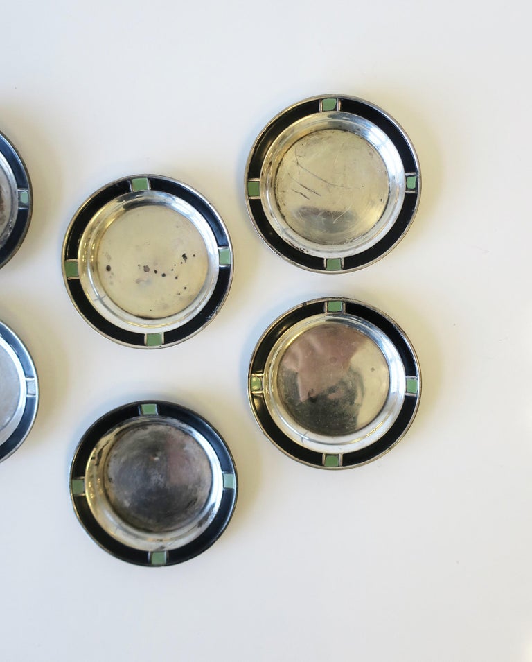 Art Deco Sterling Silver Bowls or Vessels, Set of 6 For Sale at 1stDibs