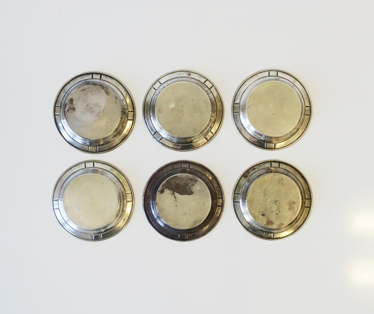 Art Deco Sterling Silver Bowls or Vessels, Set of 6 For Sale at 1stDibs