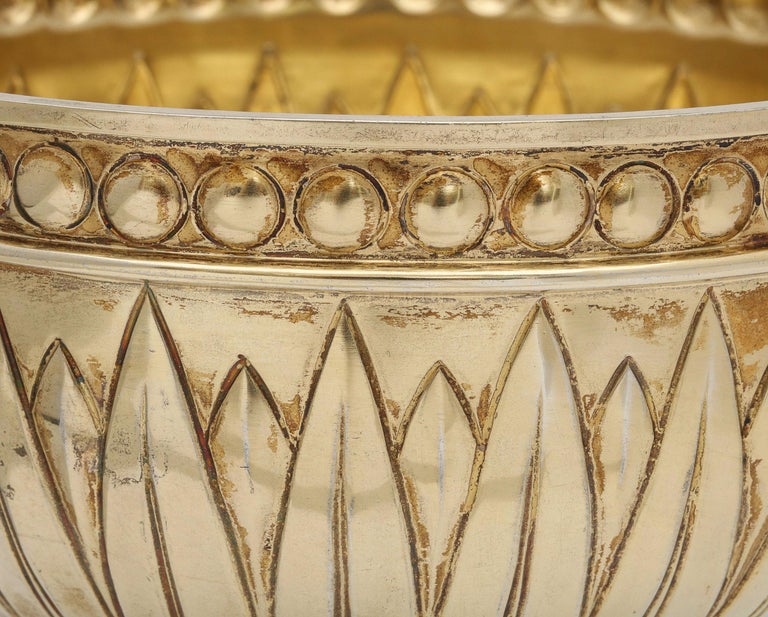 Art Deco Sterling Silver-Gilt Egyptian-Revival Two-Handled Centerpiece ...