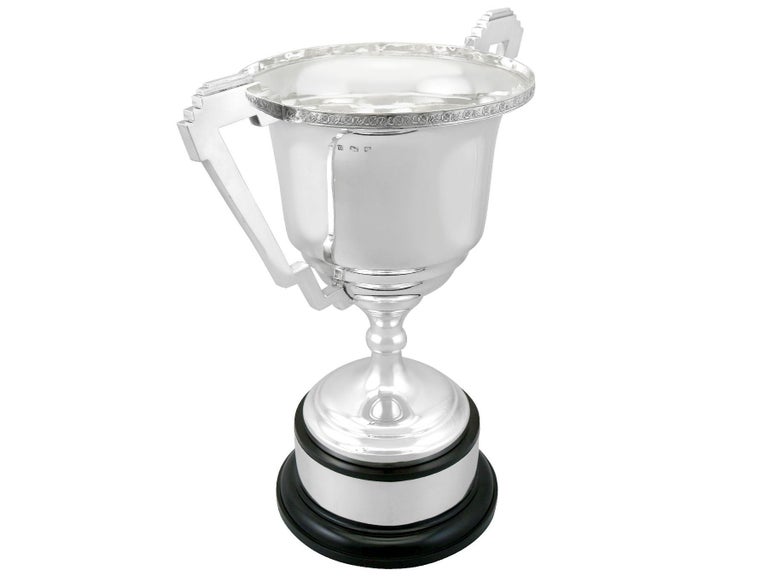 Art Deco Sterling Silver Presentation Cup For Sale at 1stDibs