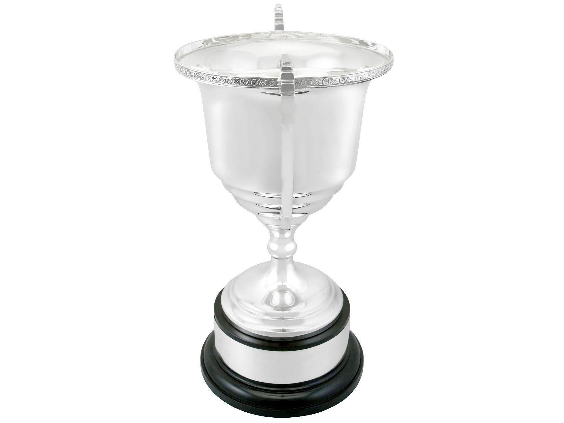 Art Deco Sterling Silver Presentation Cup For Sale at 1stDibs