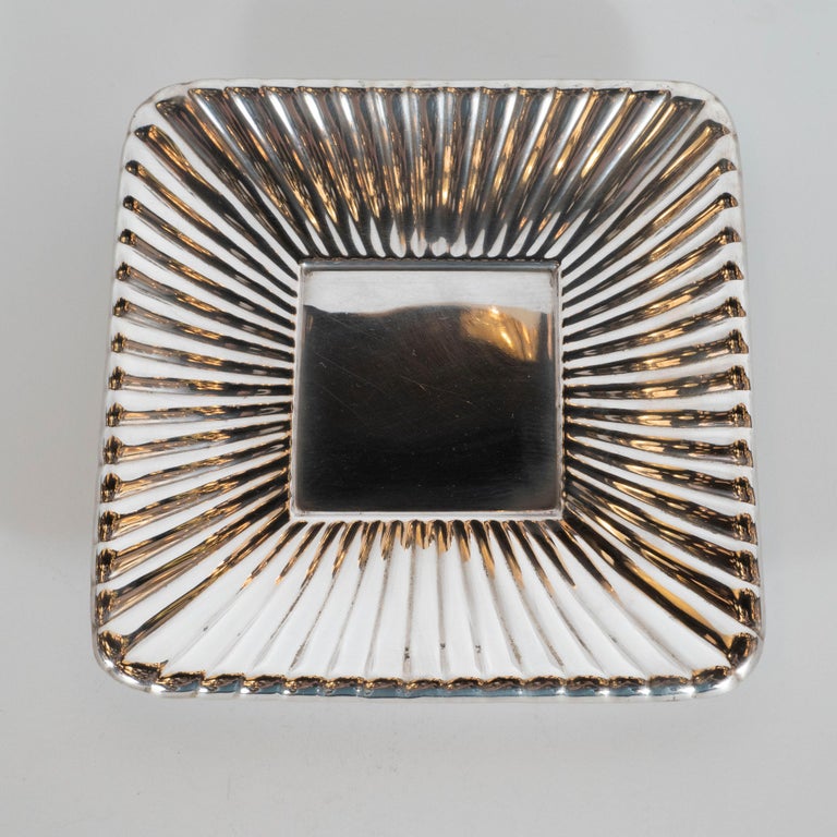 Art Deco Sterling Silver Rectangular Sunburst Tray by Reed and Barton ...
