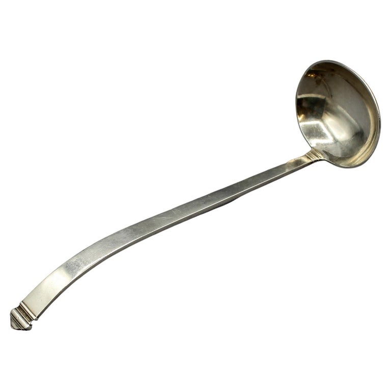 Art Deco Sterling Silver Sauce Ladle For Sale at 1stDibs