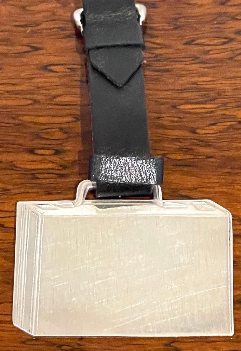 Art Deco Sterling Silver 'Suitcase' Luggage Tag by Webster Silver Co ...