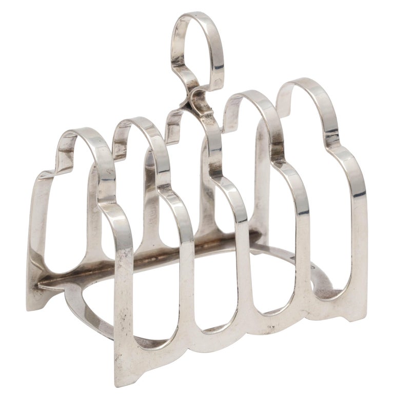 Art Deco, Sterling Silver Toast Rack at 1stDibs