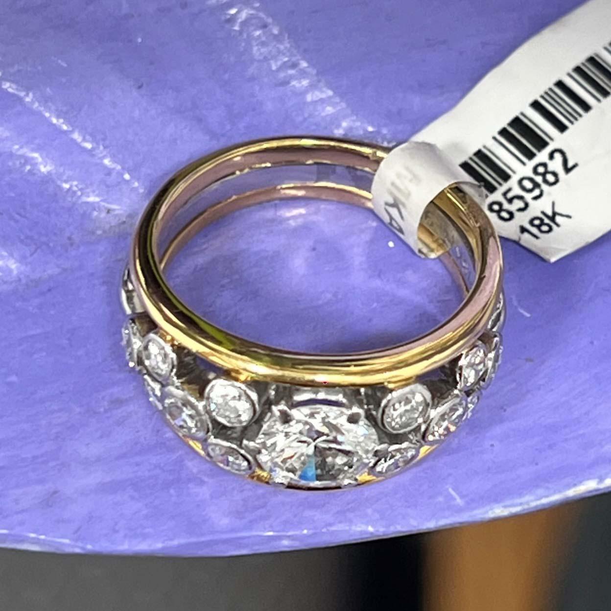 Art Deco Stlye Diamond Cocktail Ring For Sale at 1stDibs