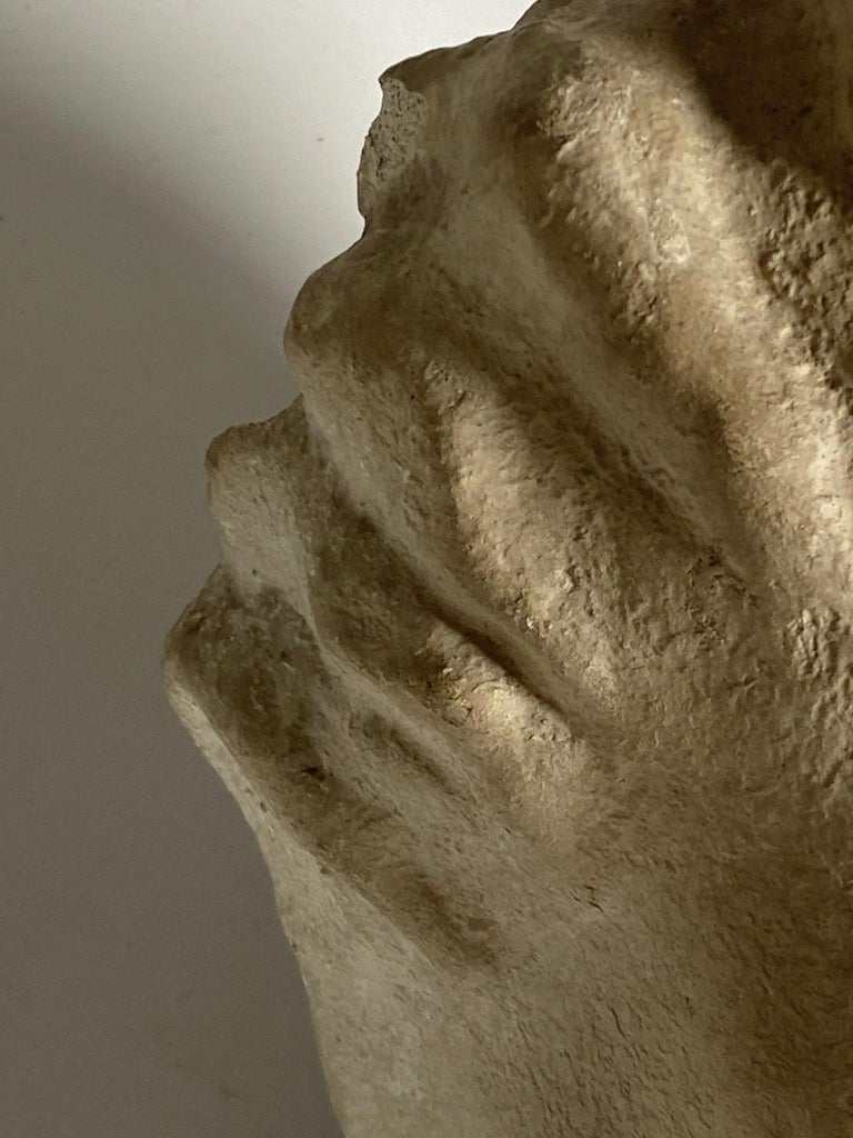 Art Deco Stone Sculpture, White Color, a Women Head, France 1940 For ...
