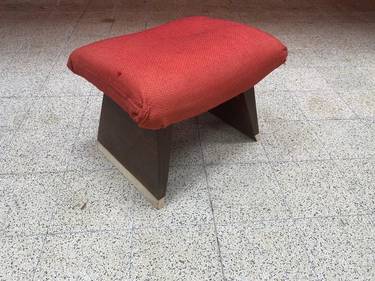 Art Deco Stool in Walnut Veneer, Bakelite Plinth, circa 1930 For Sale ...