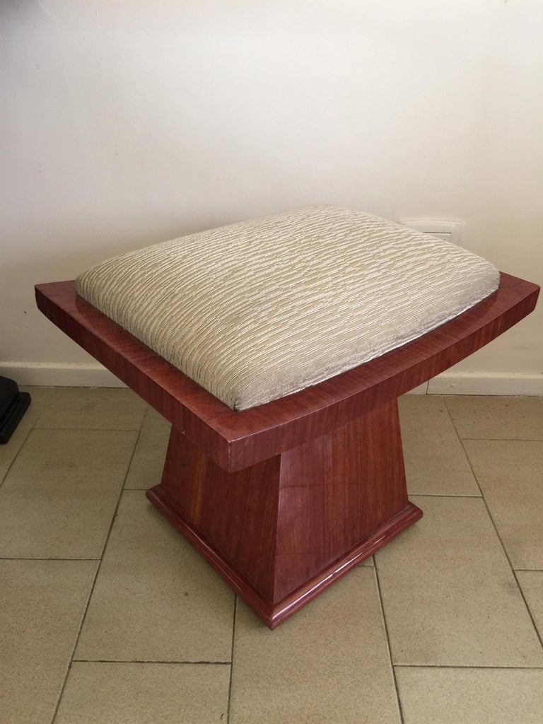 Art Deco Stool, Material Wood, Country France, 1930 For Sale at 1stDibs