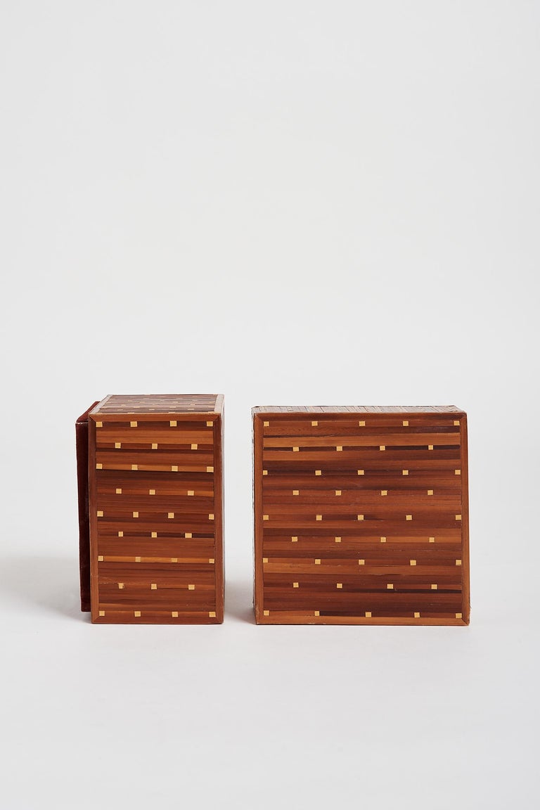 Art Deco Straw Marquetry Box at 1stDibs