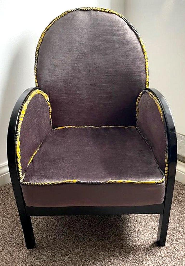 Art Deco Streamline English Chair, c1930 For Sale at 1stDibs