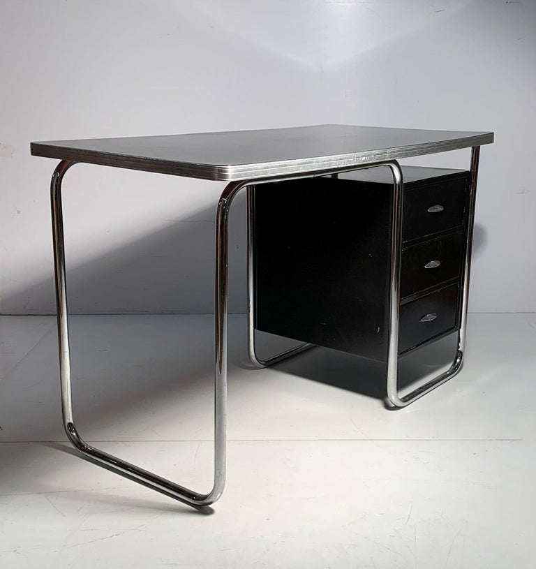 Art Deco Streamline Moderne Machine Age Desk by Walter Dorwin Teague ...