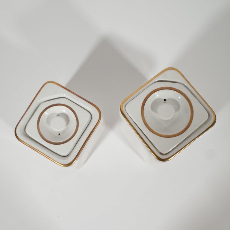 Art Deco Streamline Porcelain Coffee and Tea Pots for the Cunard Cruise ...