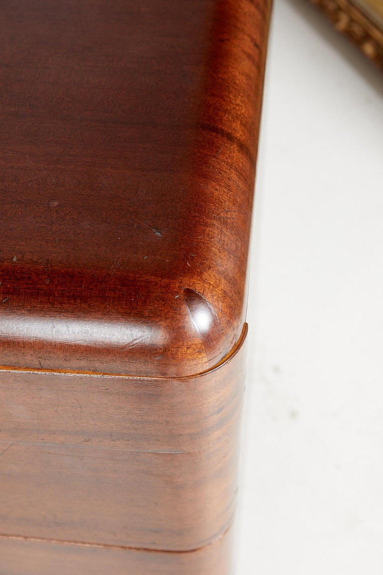 Art Deco Streamlined Bentwood Pedestal Desk by Paul Goldman for Plymold ...