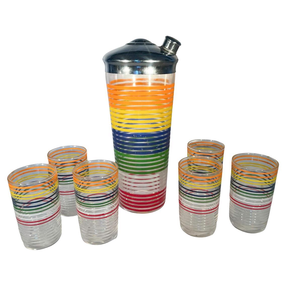 Art Deco Hand Painted Bakelite Cocktail Shaker at 1stDibs | hand ...