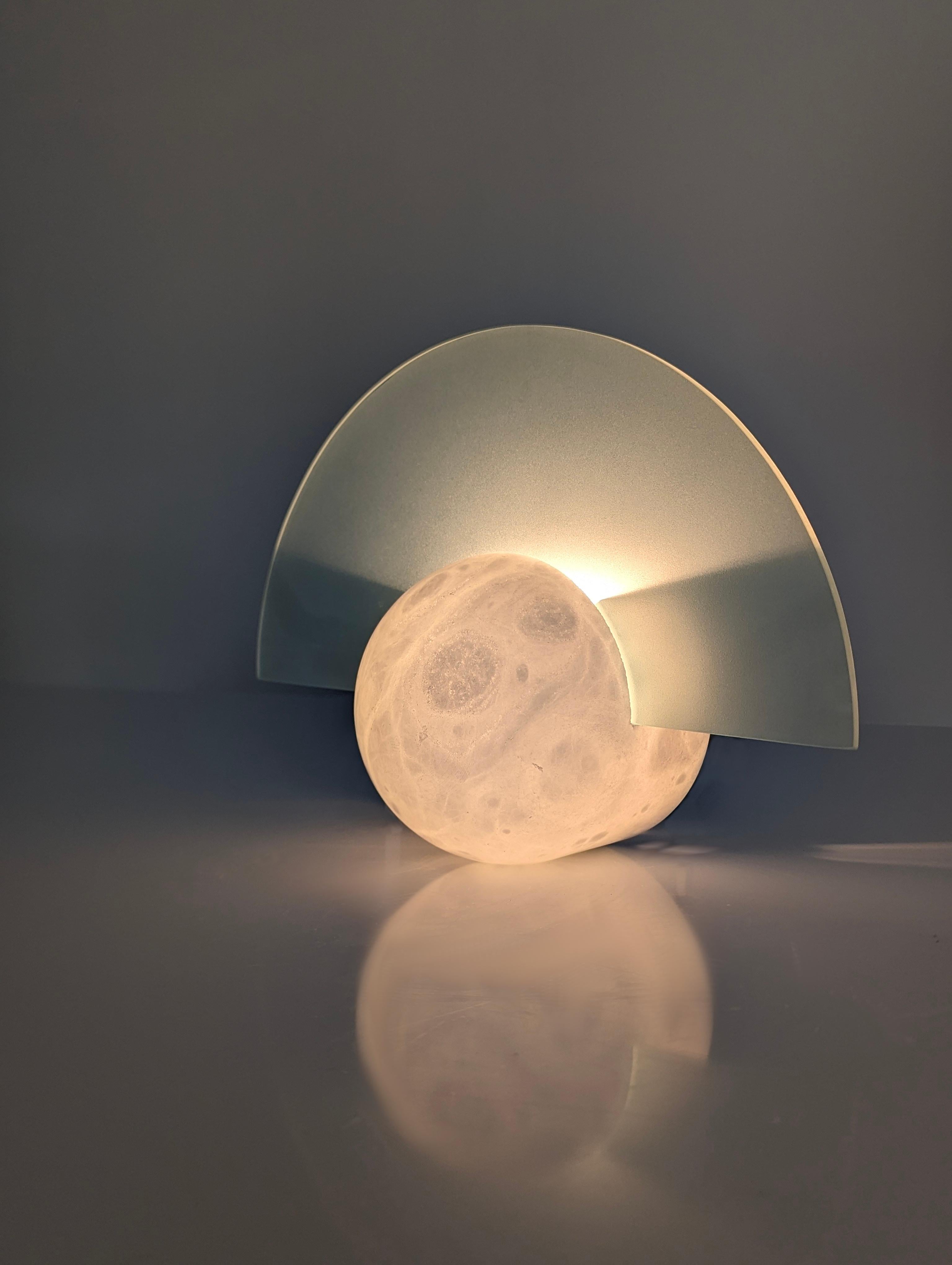 Art Deco Style Alabaster Wall Sconce, 1970s For Sale at 1stDibs