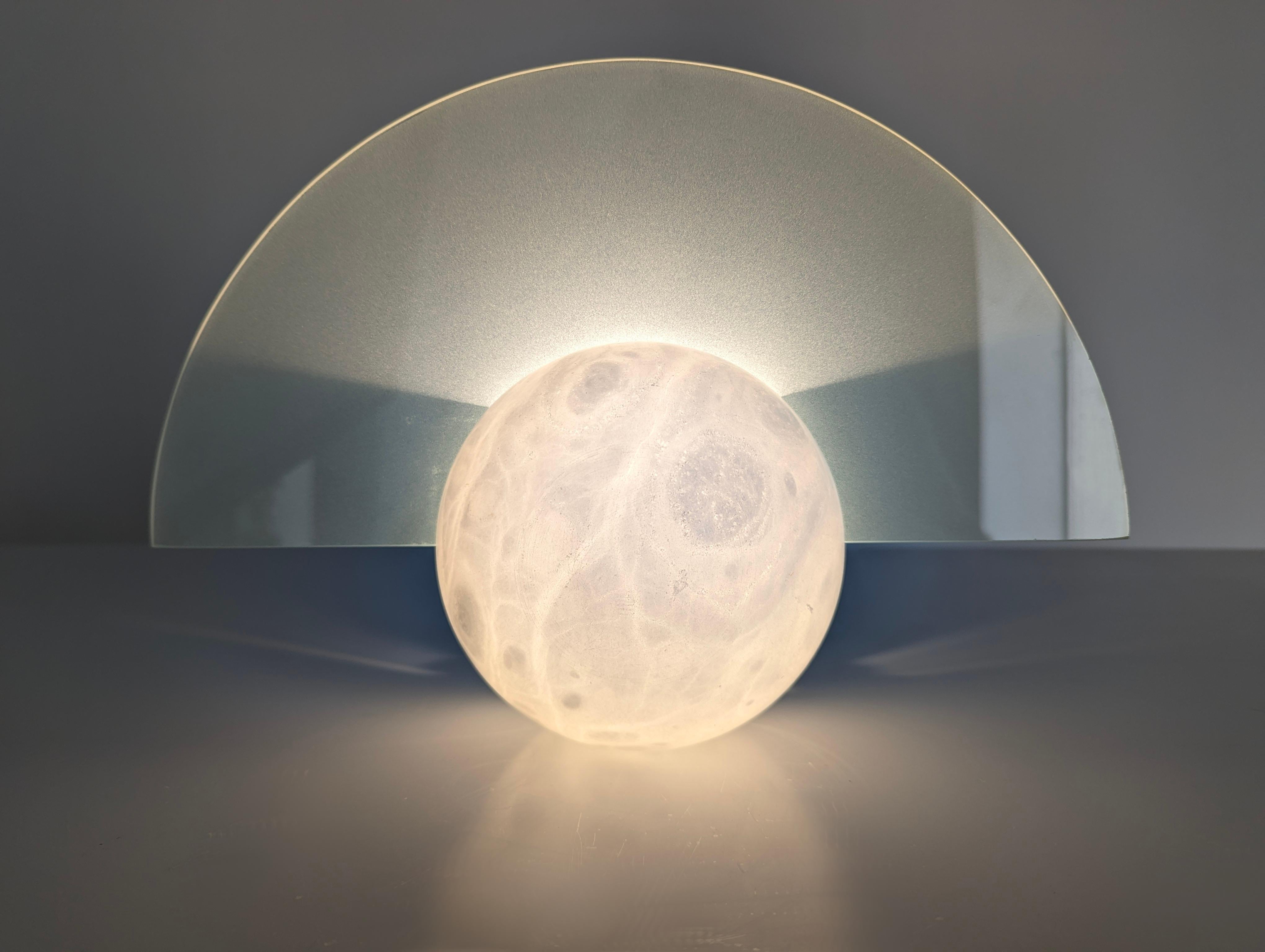 Art Deco Style Alabaster Wall Sconce, 1970s For Sale at 1stDibs