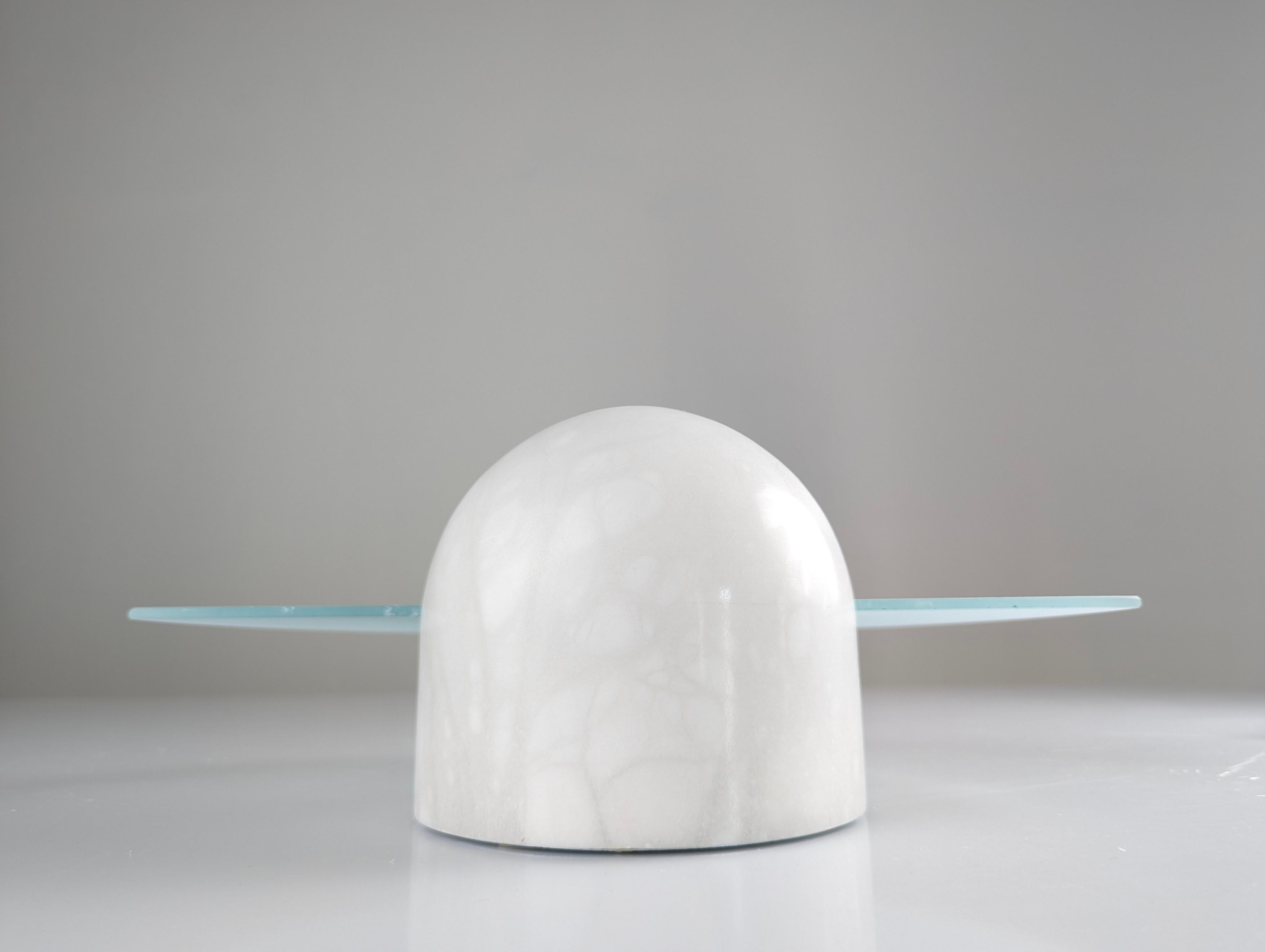 Art Deco Style Alabaster Wall Sconce, 1970s For Sale at 1stDibs