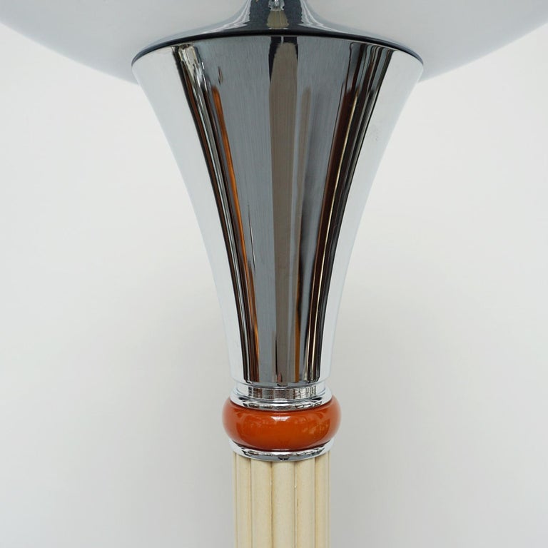 Art Deco Style Bakelite and Chromed Metal Uplighter Floor Lamp For Sale ...