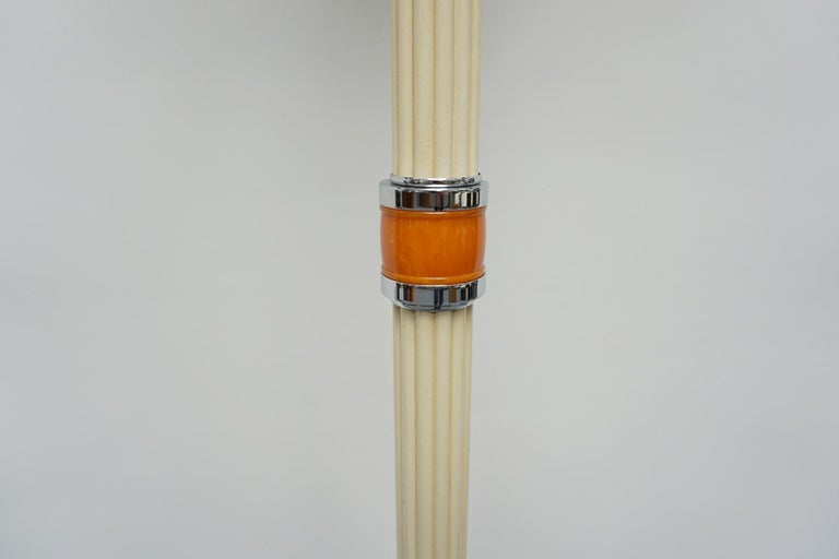 Art Deco Style Bakelite and Chromed Metal Uplighter Floor Lamp For Sale ...