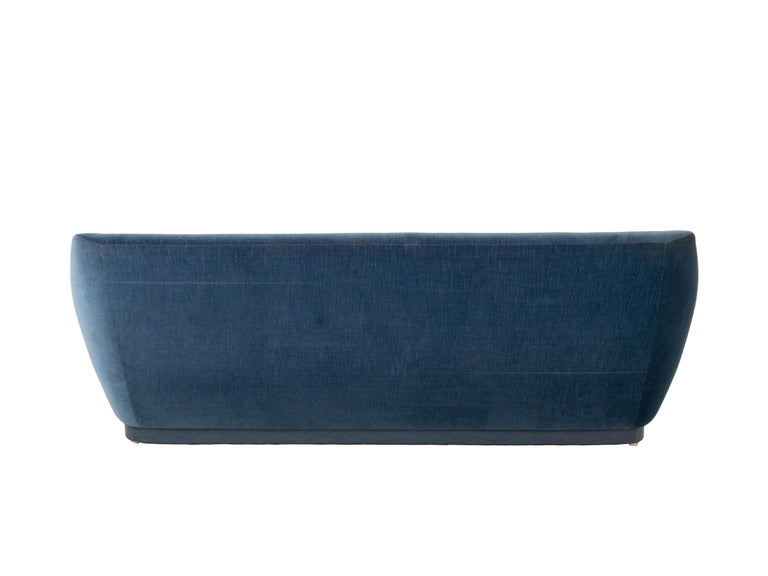 Art Deco Style Blue Velvet Sofa, The Netherlands at 1stDibs | art deco ...