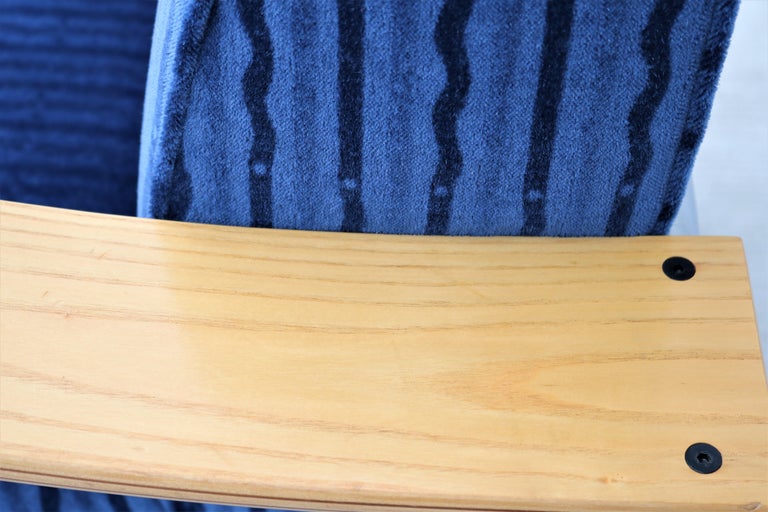 Art Deco Style Brian Kane for Nienkamper Regal Blue Mohair Spirit ...