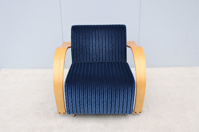 Art Deco Style Brian Kane for Nienkamper Regal Blue Mohair Spirit ...