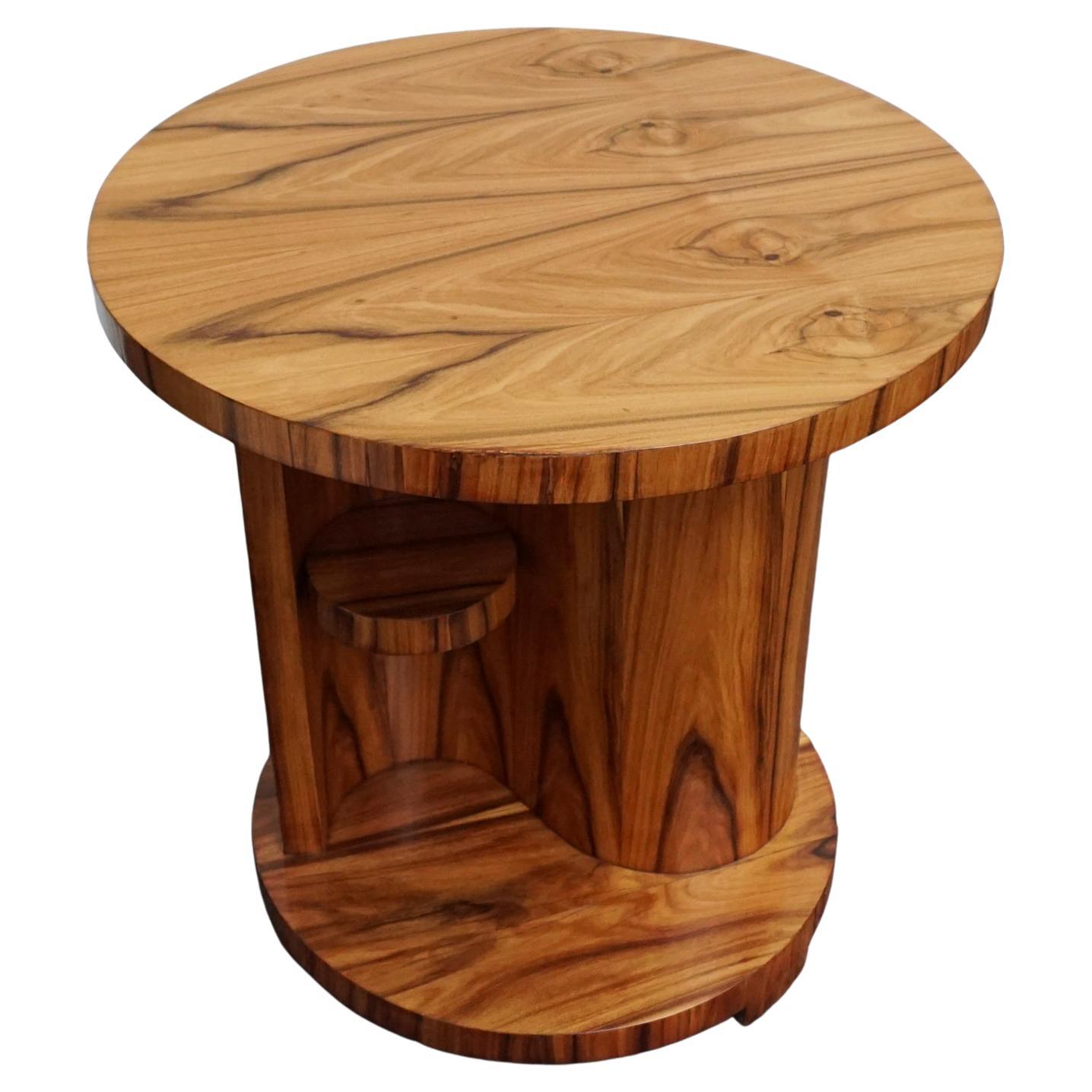 Unique Art Deco Side /Center Pedestal Table at 1stDibs