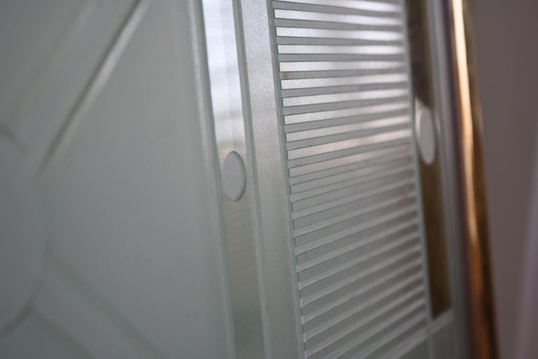 Art Deco Style Molded Plexiglass Folding Screen at 1stDibs | molding ...