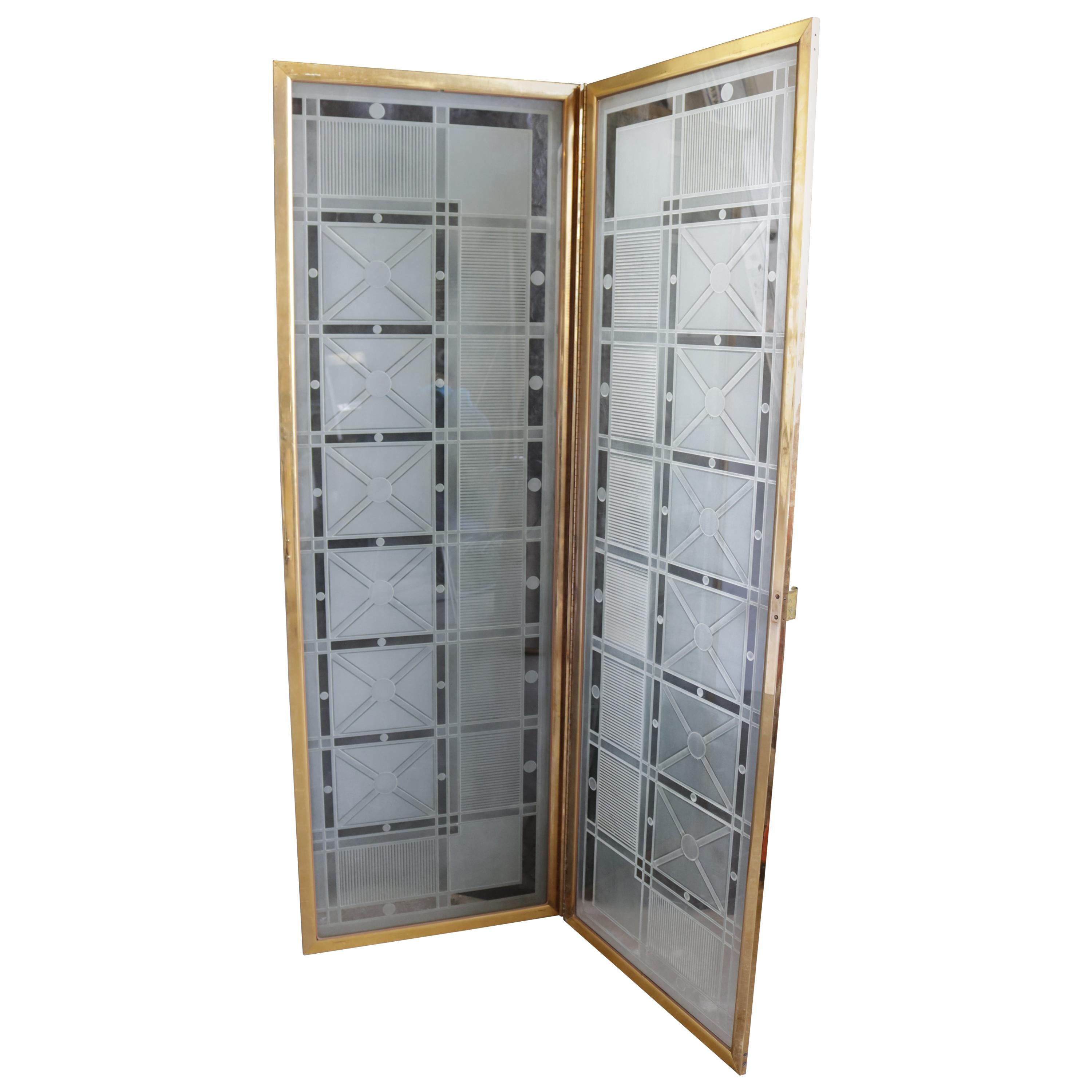 Art Deco Style Molded Plexiglass Folding Screen at 1stDibs | molding ...