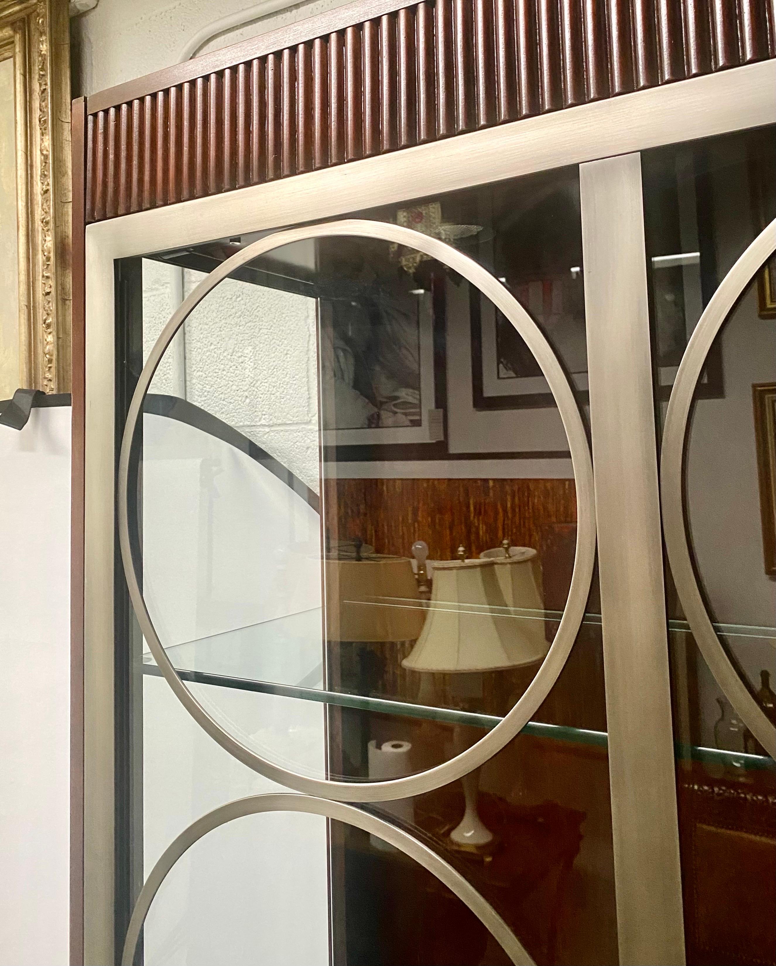 Art Deco Style Ethan Allen Display Vitrine or Curio Cabinet For Sale at ...