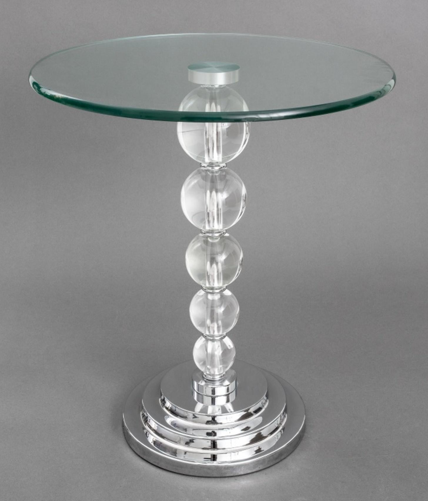 Art Deco Style Glass Occasional Table For Sale At 1stdibs