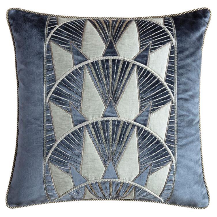 Art Deco style hand embroidered cushion by Beaumont and Fletcher For ...