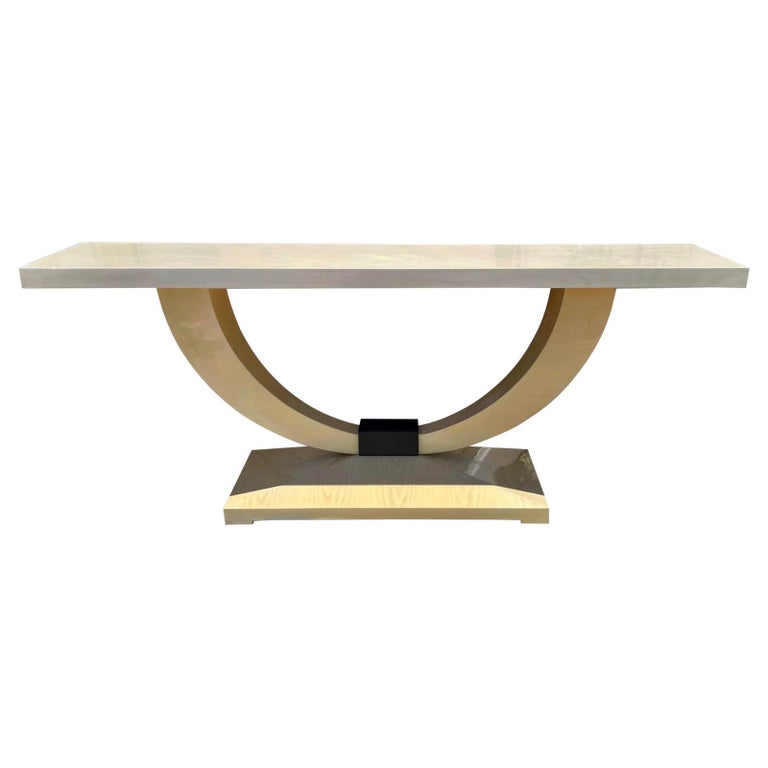 Art Deco Style J. Robert Scott U Form Console Sofa Table at 1stDibs ...