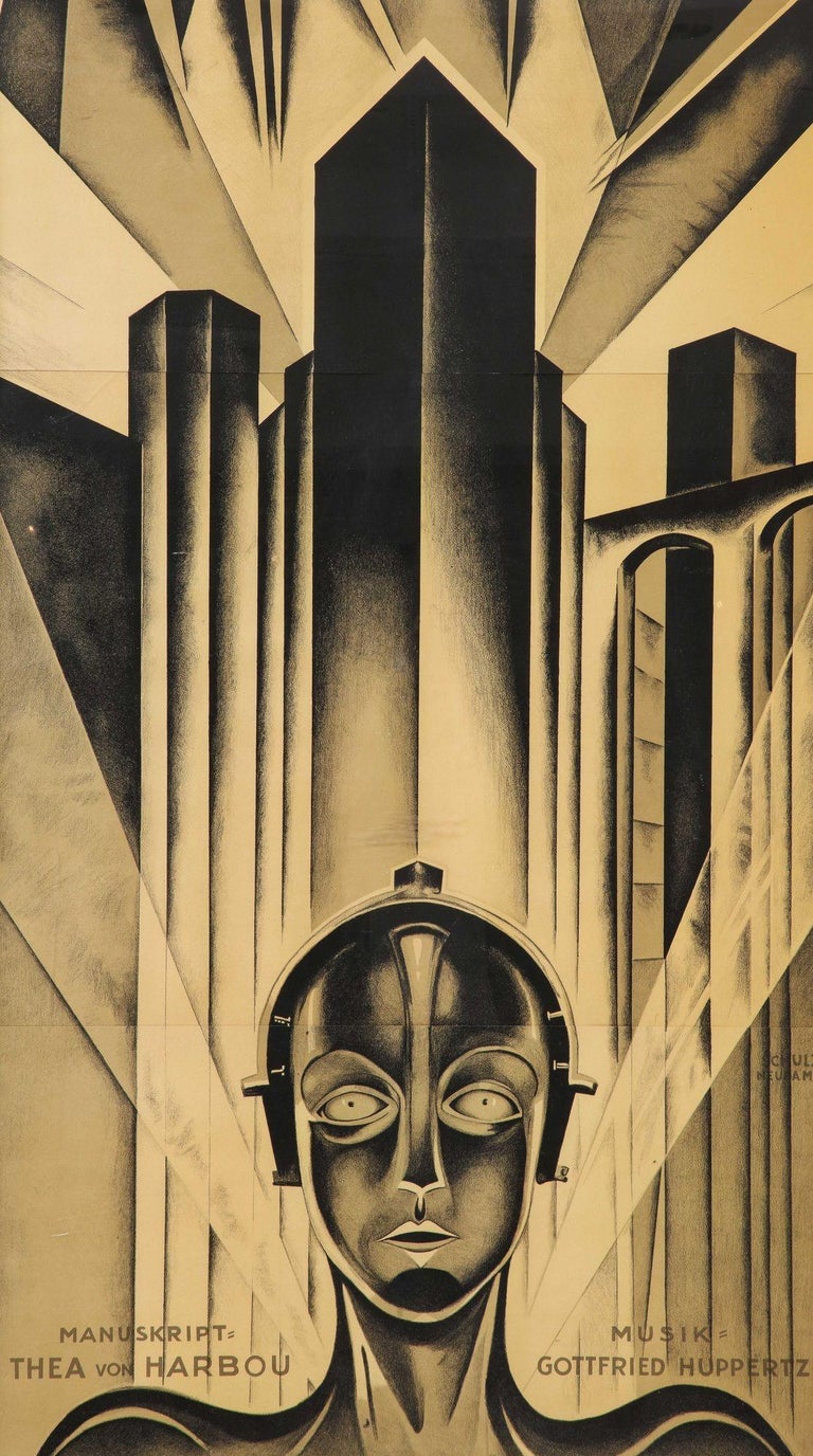Metropolis Large Framed 3-Sheet Lithograph Poster For Sale at 1stDibs