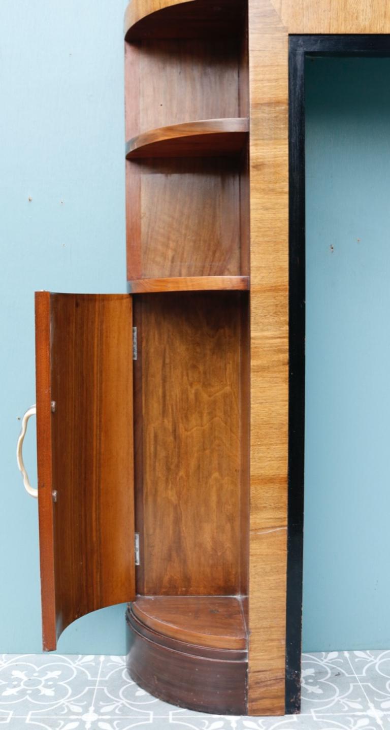 Art Deco Style Reclaimed Walnut Mantel For Sale at 1stDibs