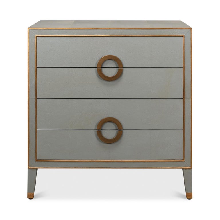 Art Deco Style Shagreen Chest of Drawers For Sale at 1stDibs