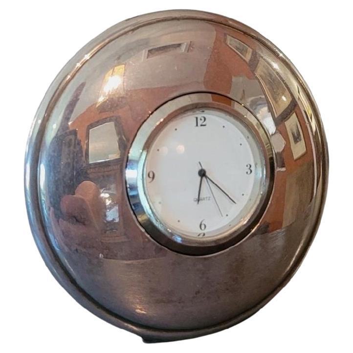 English Art Deco Chrome Rectangular Swivel Desk Clock by Perivale. at ...