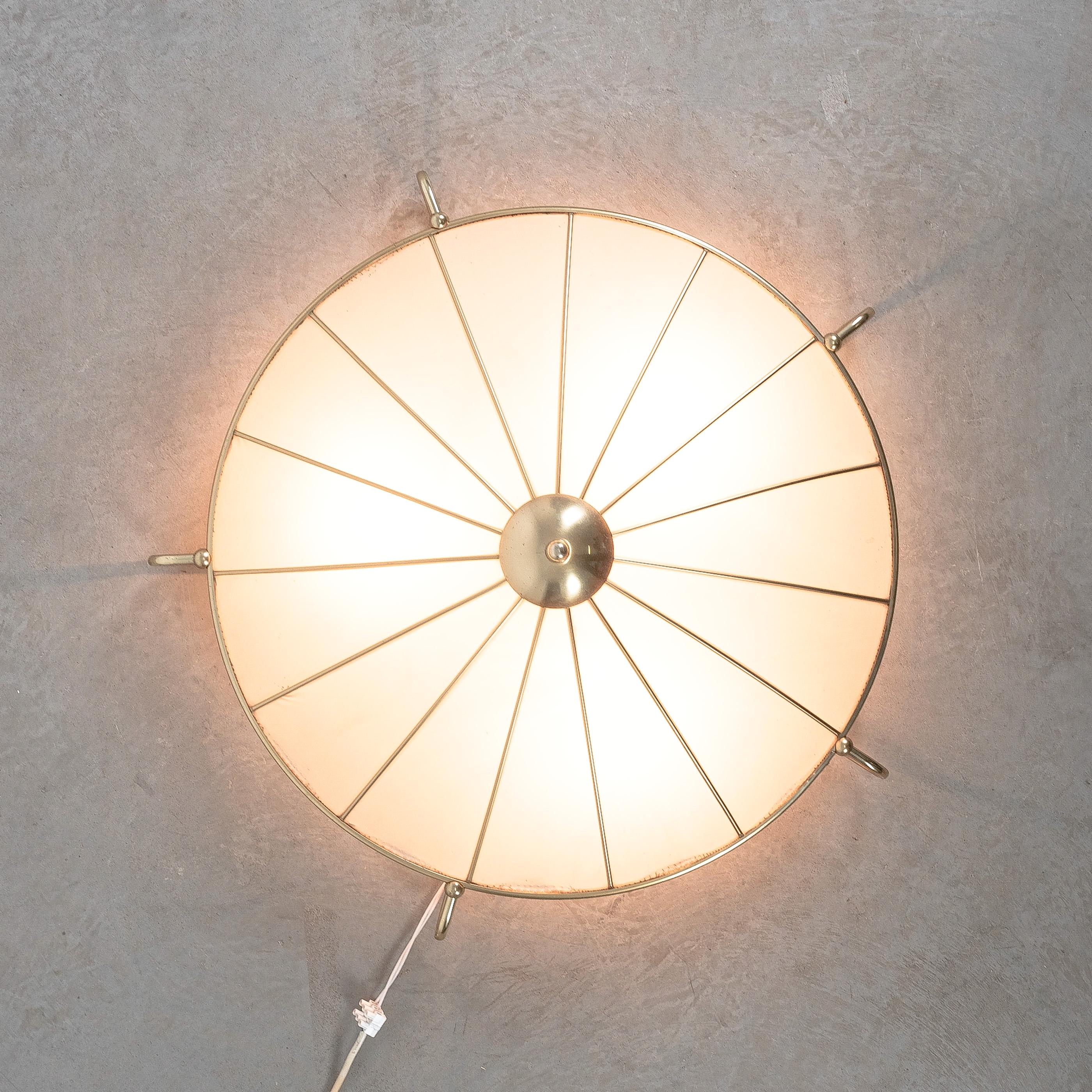Art Deco Style Vinyl Flush Mount Ceiling Lamp, Germany 1950 For Sale at ...