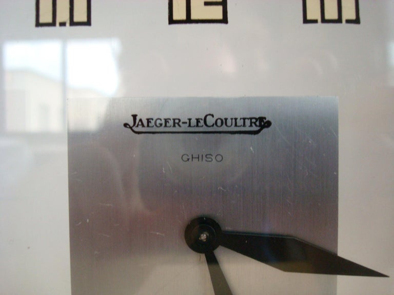 Art Deco Table Clock by Jaeger-LeCoultre Ghiso, Rare, 1930s For Sale at ...