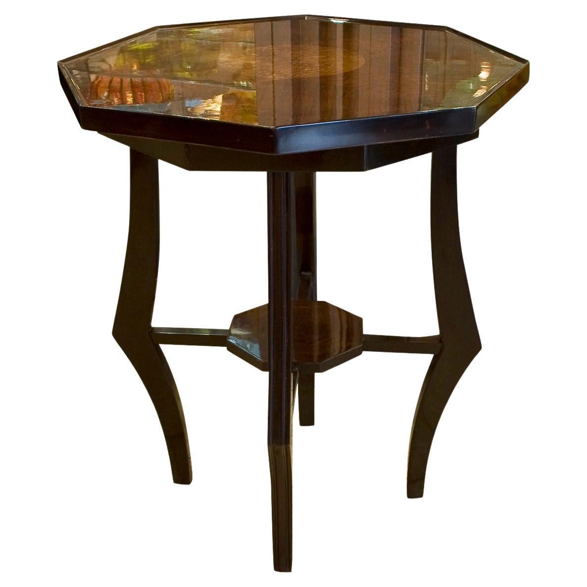 English 1930s Art Deco Geometric Occasional Table at 1stDibs