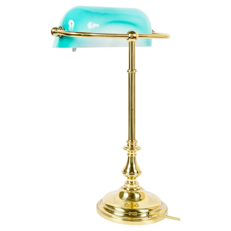 Art Deco Table Lamp 'Banker Lamp' Vienna Around 1920s For Sale at 1stDibs